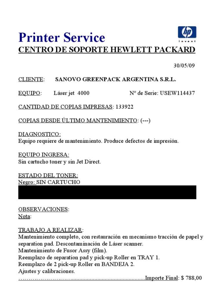 Laserjet 4000 (1) 30-05-09 | PDF | Informática | Tecnología