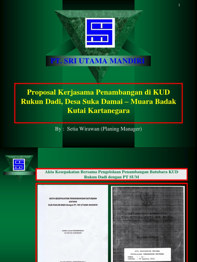 Penawaran Kerjasama SUM Pak Joko | PDF