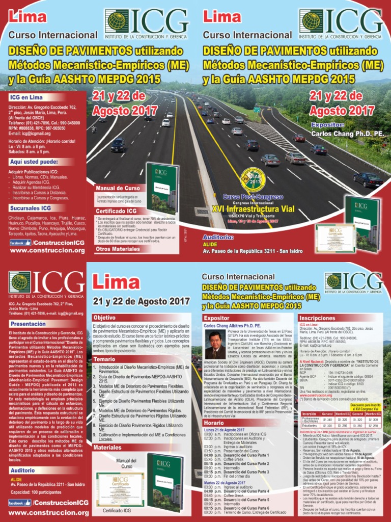 Diseño de Pavimentos Aashto Mepdg 2015 PDF | PDF