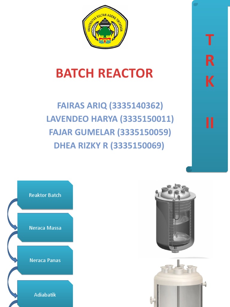Reaktor Batch | PDF | Sains & Matematika