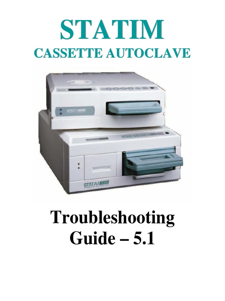 Statim Cycle Fault Troubleshooting Guide | PDF | Vacuum Tube | Boiler