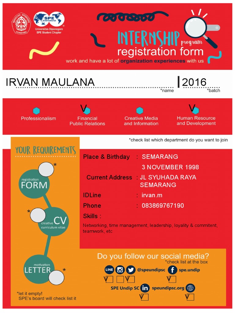 Profile of Irvan Maulana | PDF
