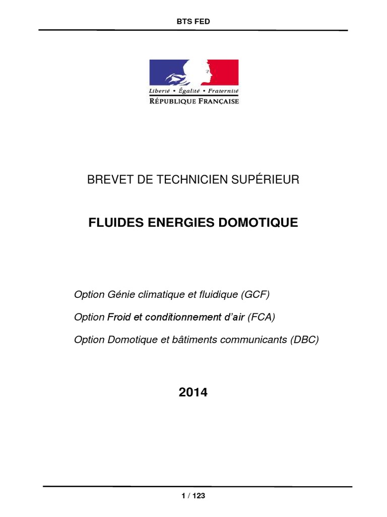 Referentiel Bts Fed | PDF | Domotique | Business