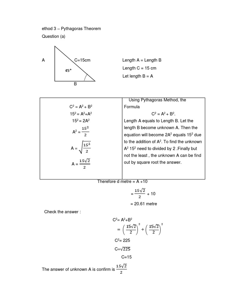 Method 3 and Conclusion | PDF | Trigonometry | Euclidean Geometry