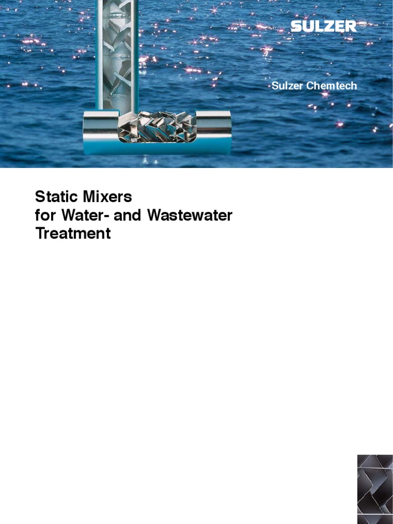 02b Static_Mixer_for_Water-e.pdf | Sewage Treatment | Water Purification
