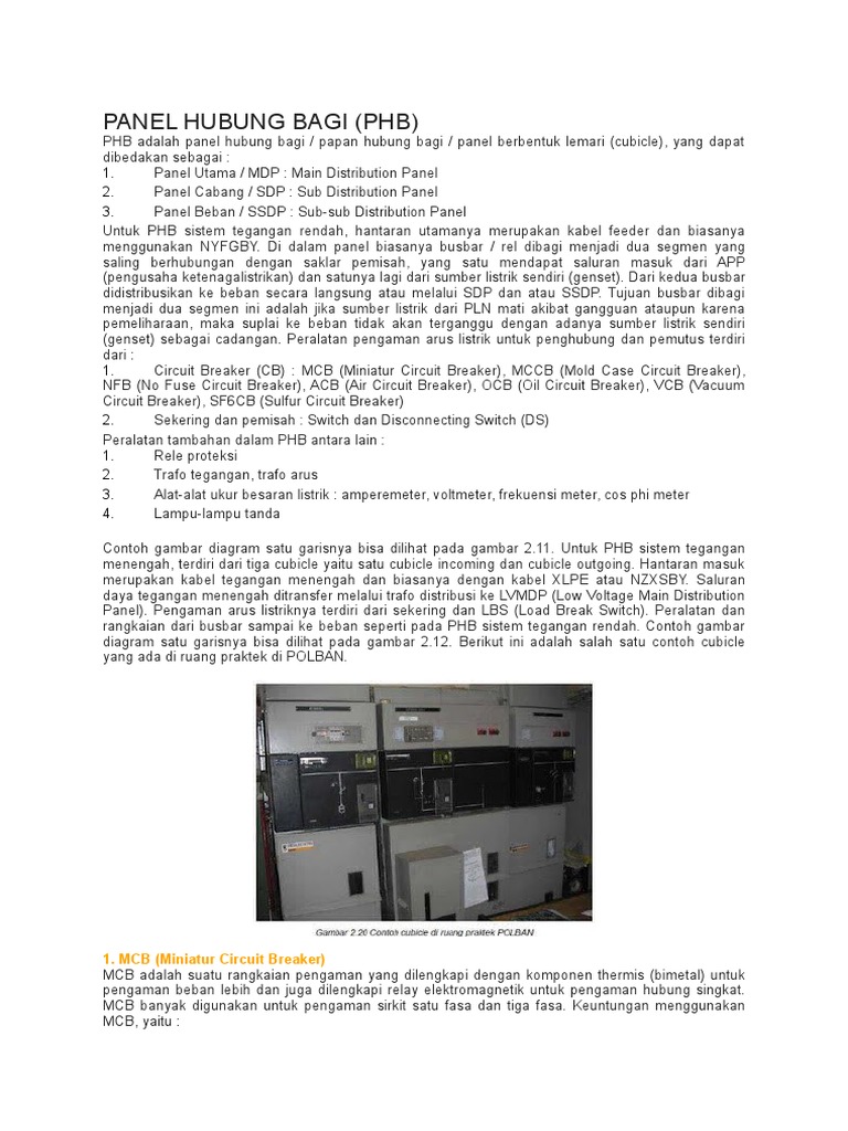 Panel Hubung Bagi | PDF