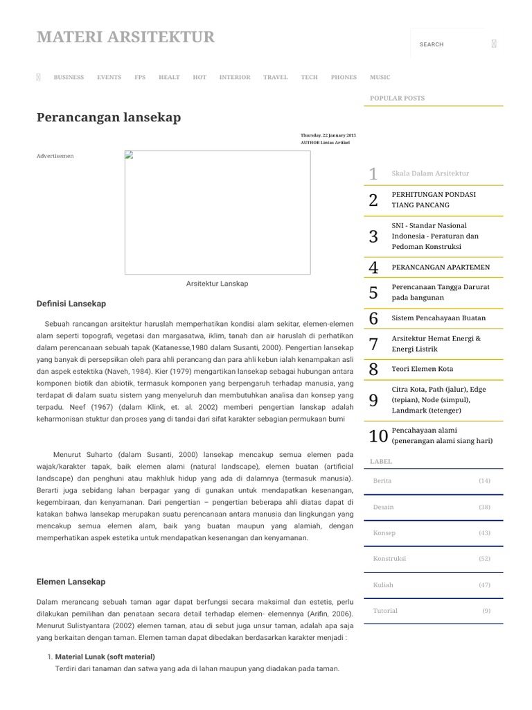 Perancangan Lansekap PDF | PDF