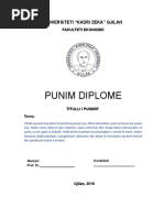 Formati Punim Diplome Bachelor | PDF