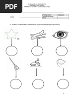 Evaluación Sonido Inicial - Docxpre Kinder | PDF