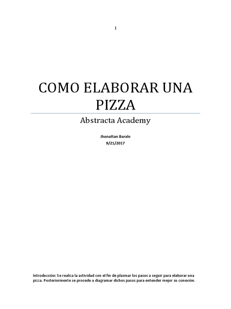 Pizza Paso A Paso | PDF | Cocina, comidas y vino