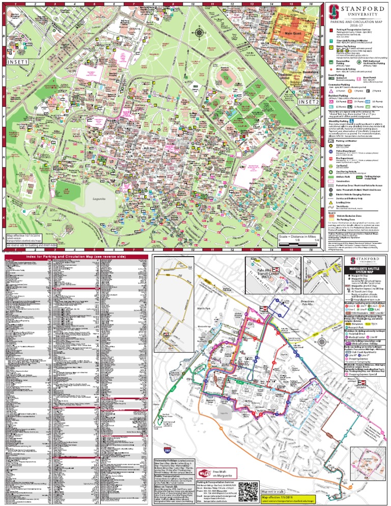 Stanford Parking and Circulation Map | PDF | Jet Aircraft | Wing ...