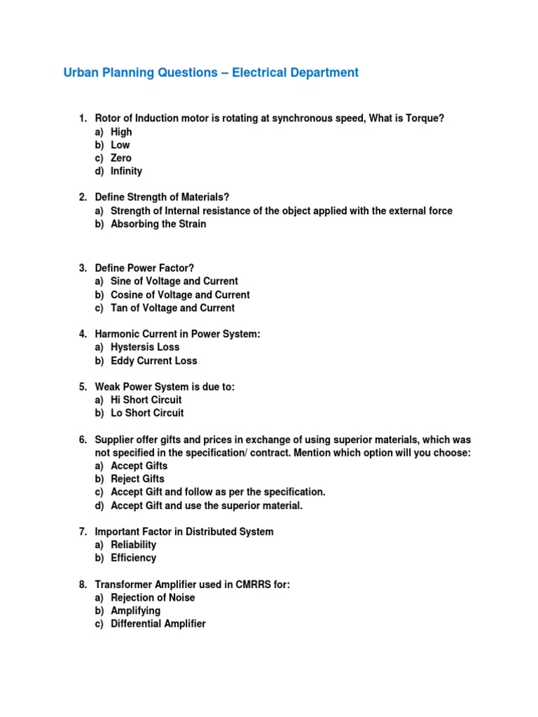 Libin - Urban Planning Questions | PDF