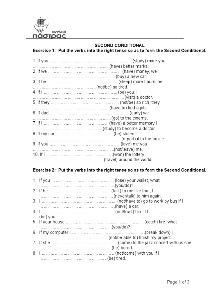 Second Conditional | PDF
