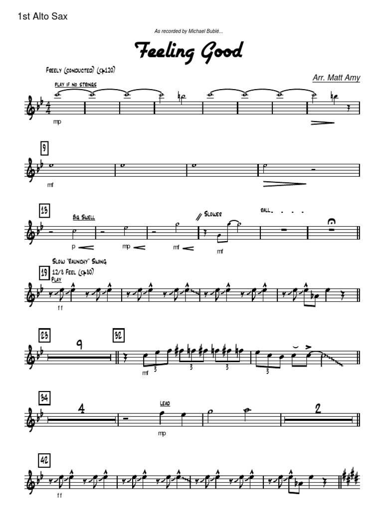 1st Alto Sax | PDF | Leisure