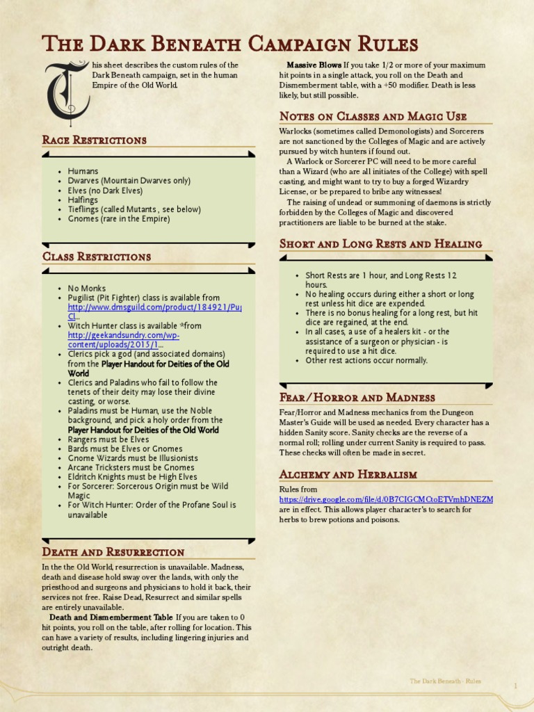 The Rules of Darkness: A Guide to the Harsh Realities and Deadly Perils ...