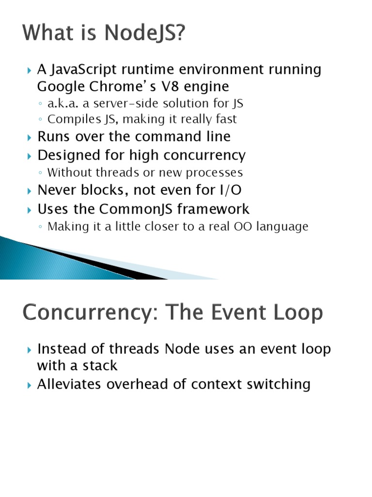 Node JS | PDF | Concurrent Computing | Computing Infrastructure