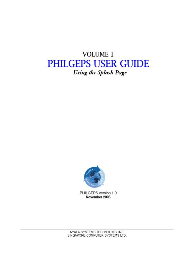 Philippine Government Electronic Procurement System Guide | PDF ...