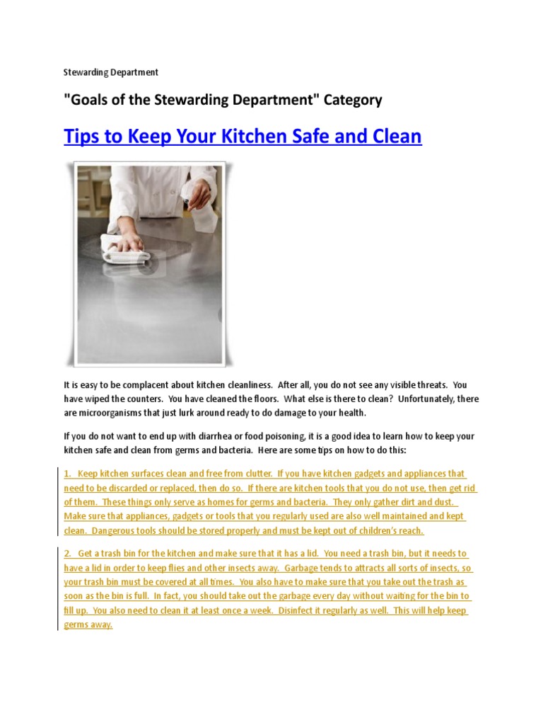 Stewarding Dept | PDF | Dishwasher | Kitchen Utensil