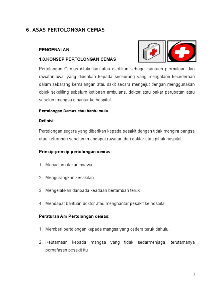 6.asas Pertolongan Cemas | PDF