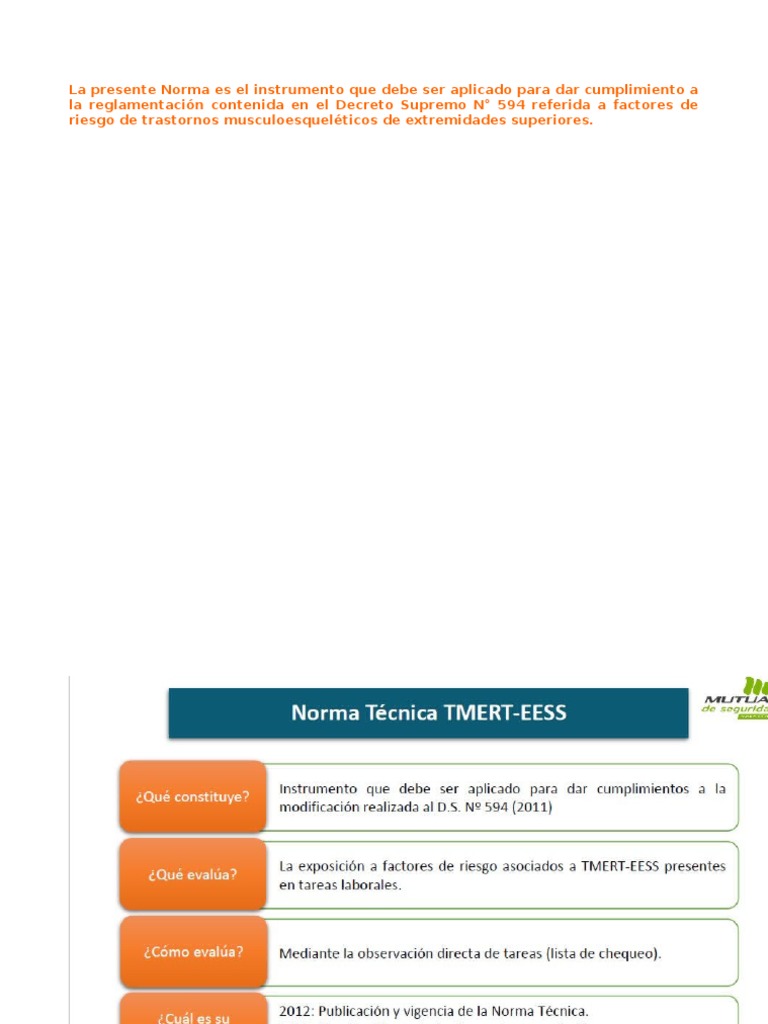 Paso A Paso Implementación Protocolo TMERT-EESS | PDF