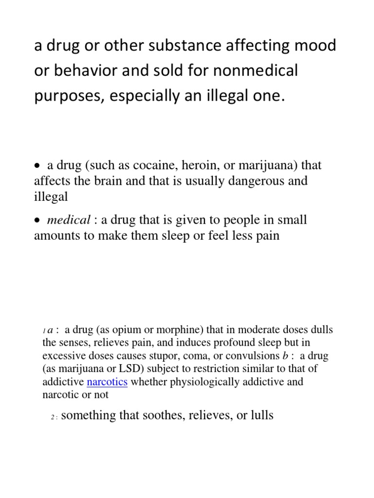 Narcotics Def | PDF