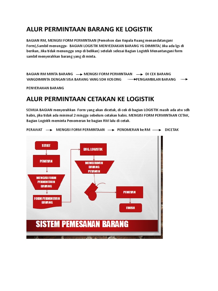 Alur Permintaan Barang Ke Logistik | PDF
