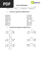Tablas de Multiplicar. 4 y 5 | PDF | Multiplicación | Educación avanzada