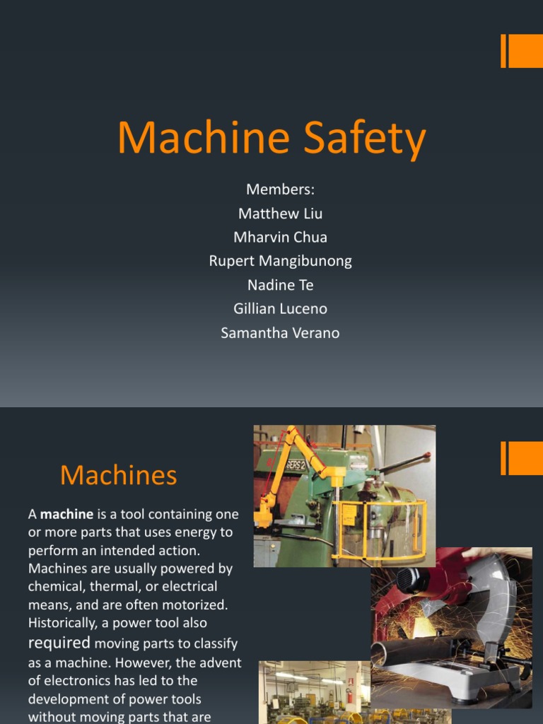 Machine Safety | PDF | Machines | Manufactured Goods