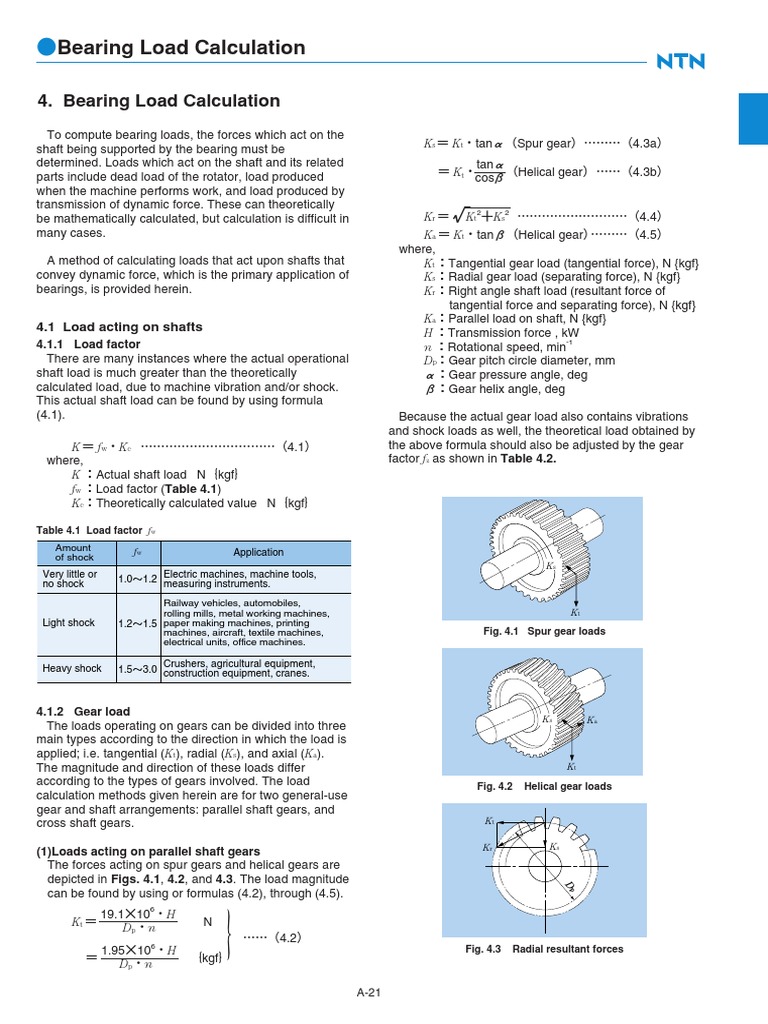 Bearing Load Calculation | PDF | Gear | Belt (Mechanical)