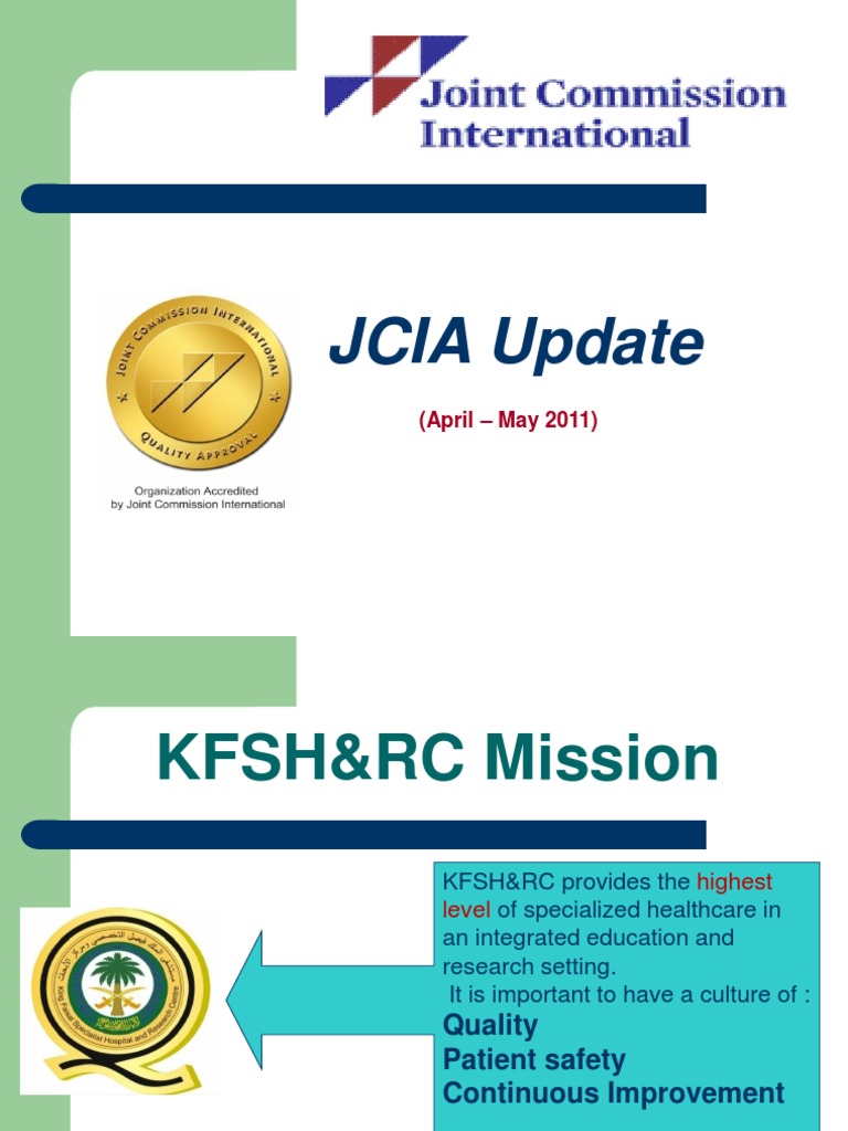 JCI Update 2011 | Download Free PDF | Joint Commission | Patient