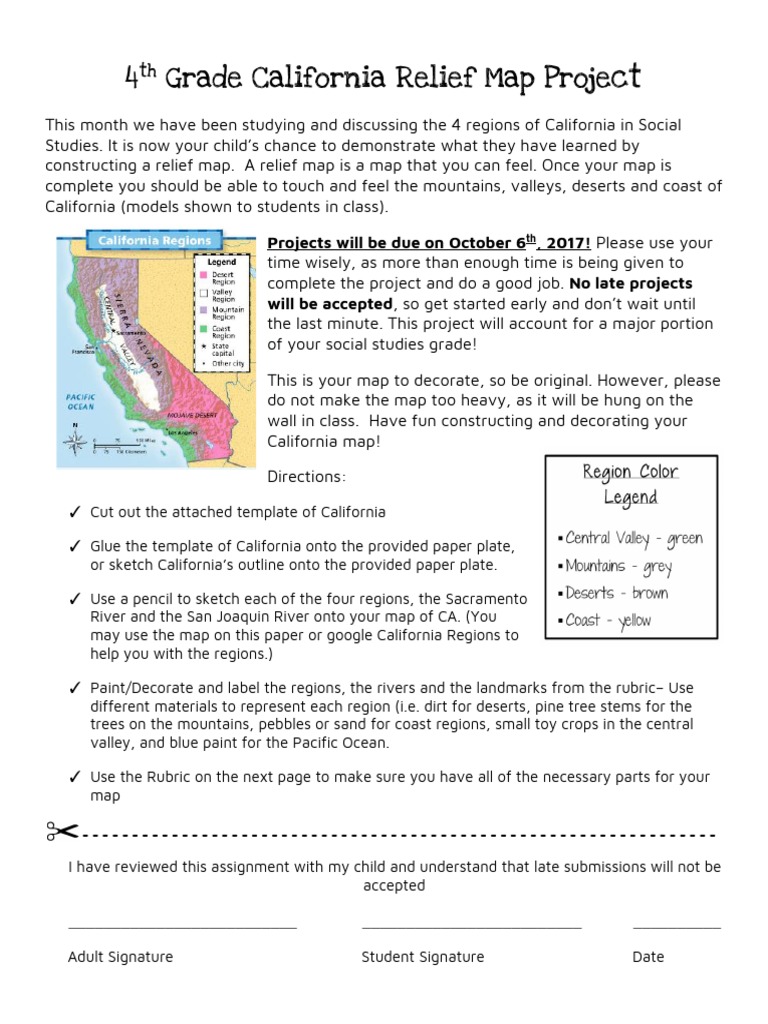 California Relief Map Project 2015-2016 | PDF
