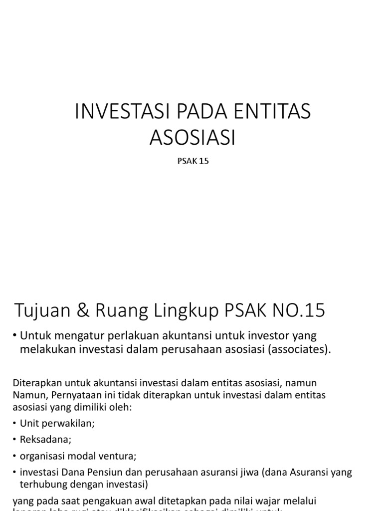 Psak 15 | PDF | Bisnis