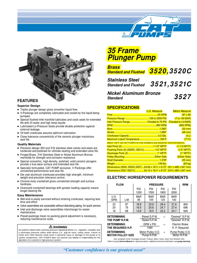 3520 Cat PDF | PDF | Pump | Bearing (Mechanical)