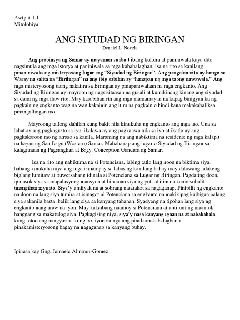 Kwentong Bayan | PDF