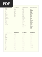 Comprehensive List of WOW Words | PDF