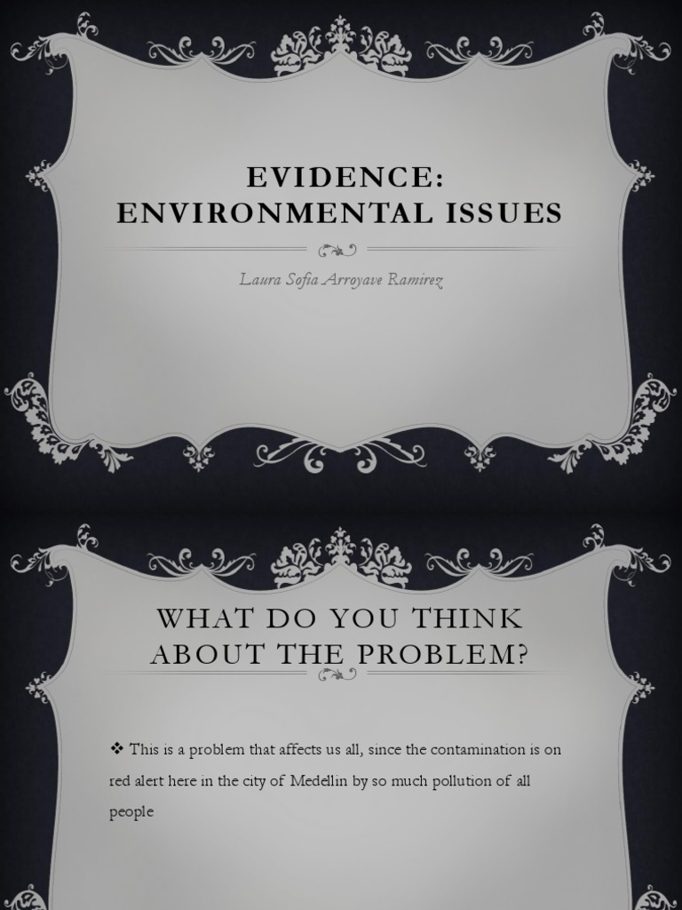 Evidence Environmental Issues | PDF
