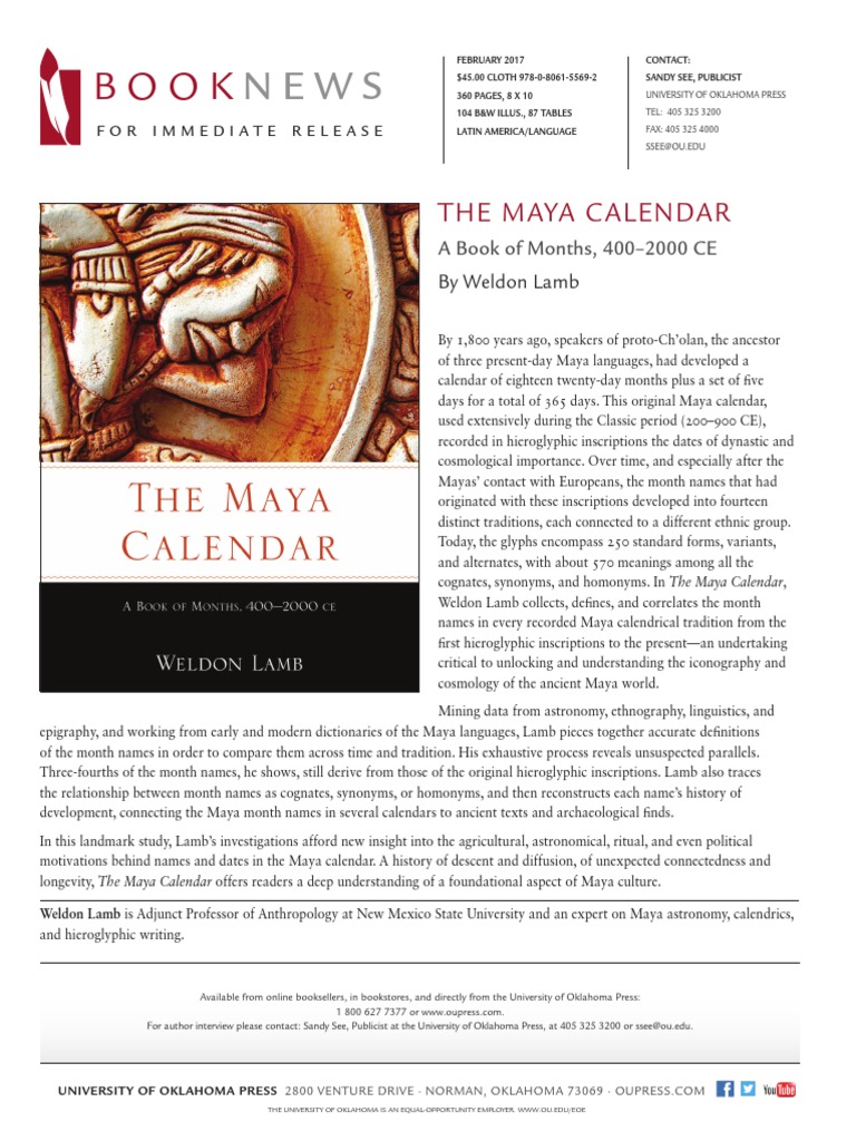The Maya Calendar by Weldon Lamb | PDF | Maya Civilization | Epigraphy
