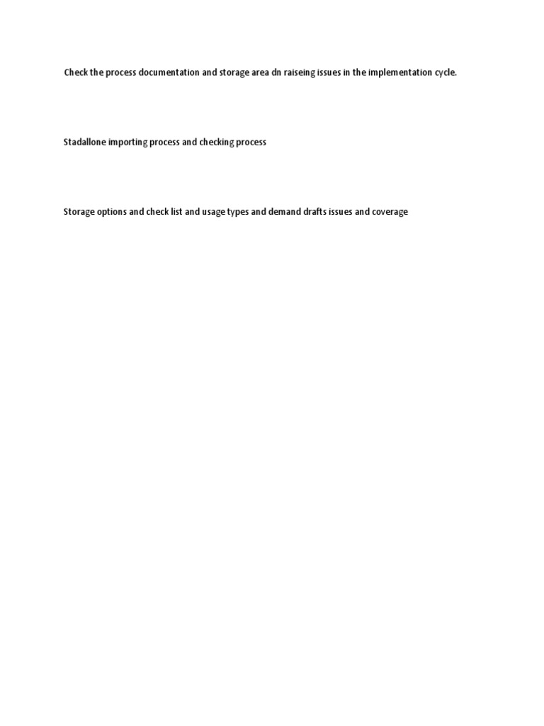 Check The Process Documentation and Storage Area DN Raiseing Issues in ...