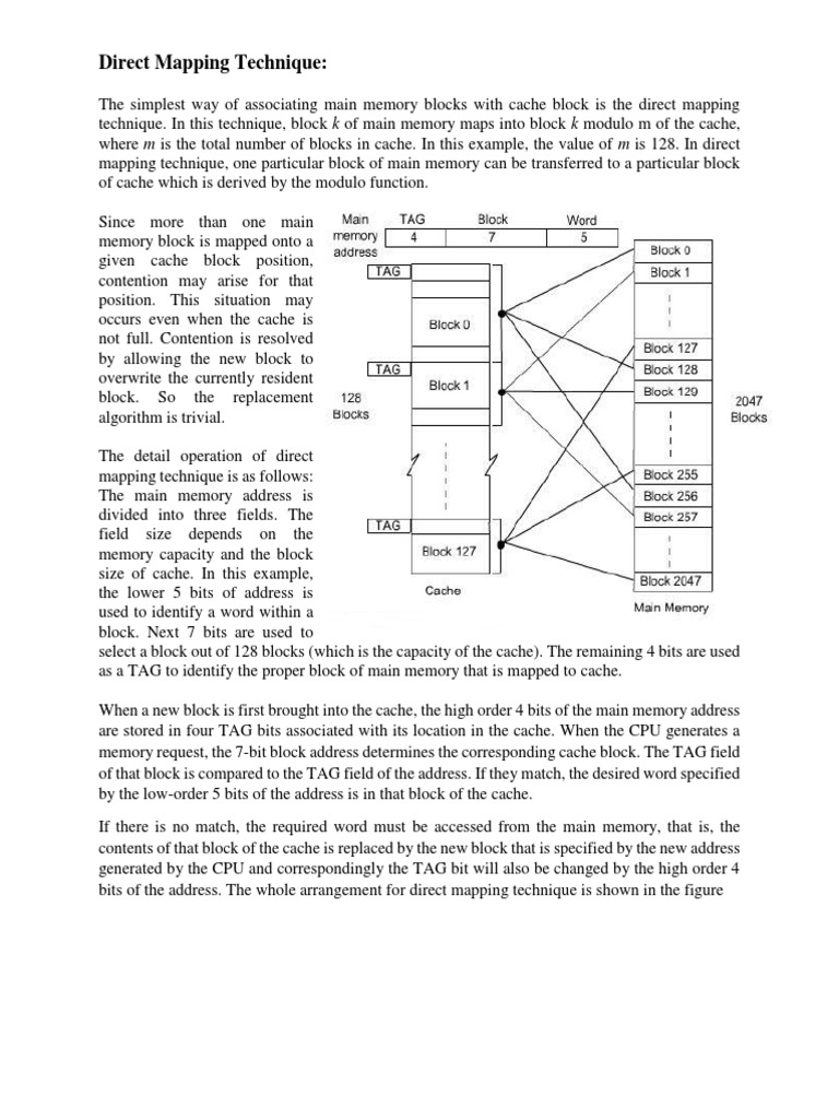 Cache Mapping | PDF | Cpu Cache | Computer Data Storage