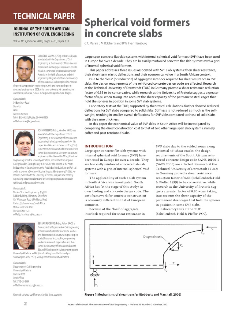 (Paper) Void Formers For Slab | PDF | Beam (Structure) | Bending
