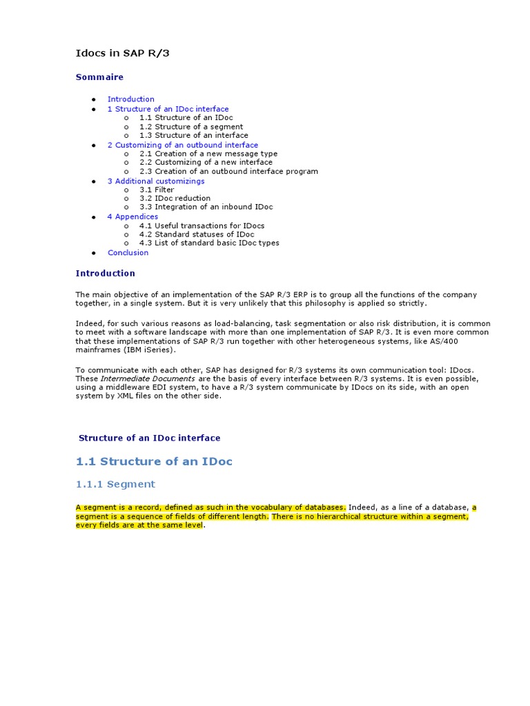 Idocs in Details | PDF | Payroll | Electronic Data Interchange