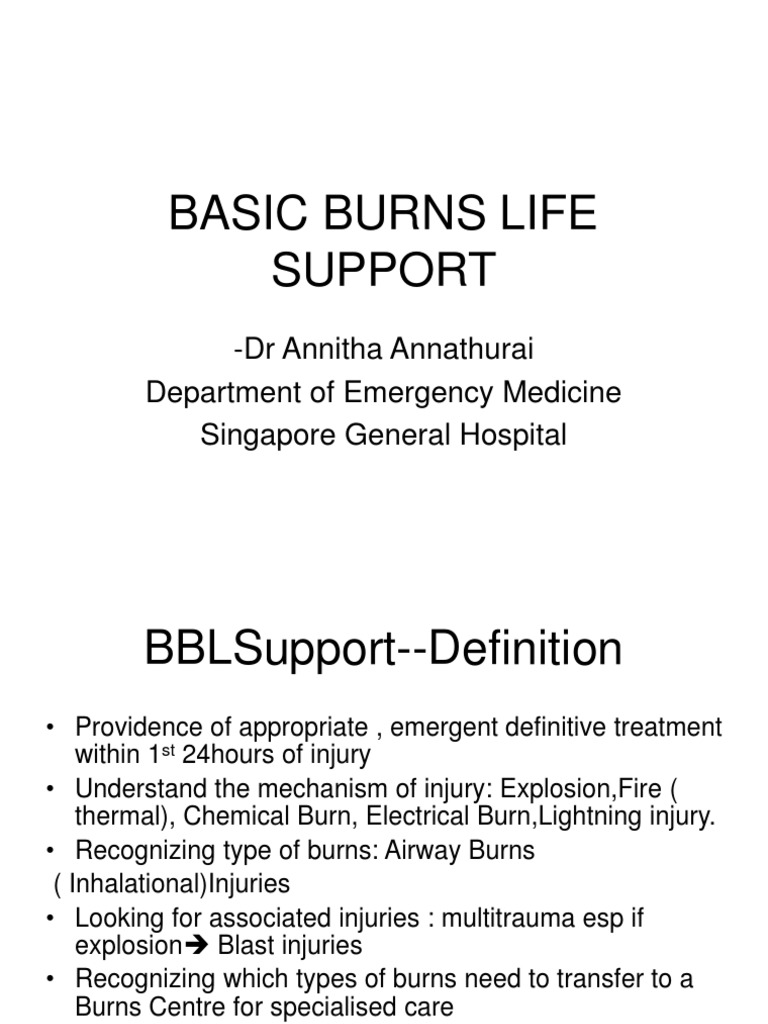 Basic Burns Life Support | PDF | Burn | Carbon Monoxide