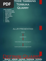 Metode Penambangan Quarry dan Tipe-nya | PDF
