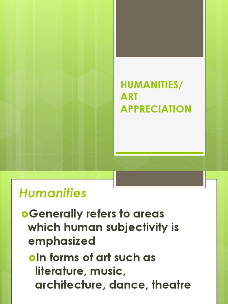 Humanities/ ART Appreciation | PDF | Humanities | Paintings