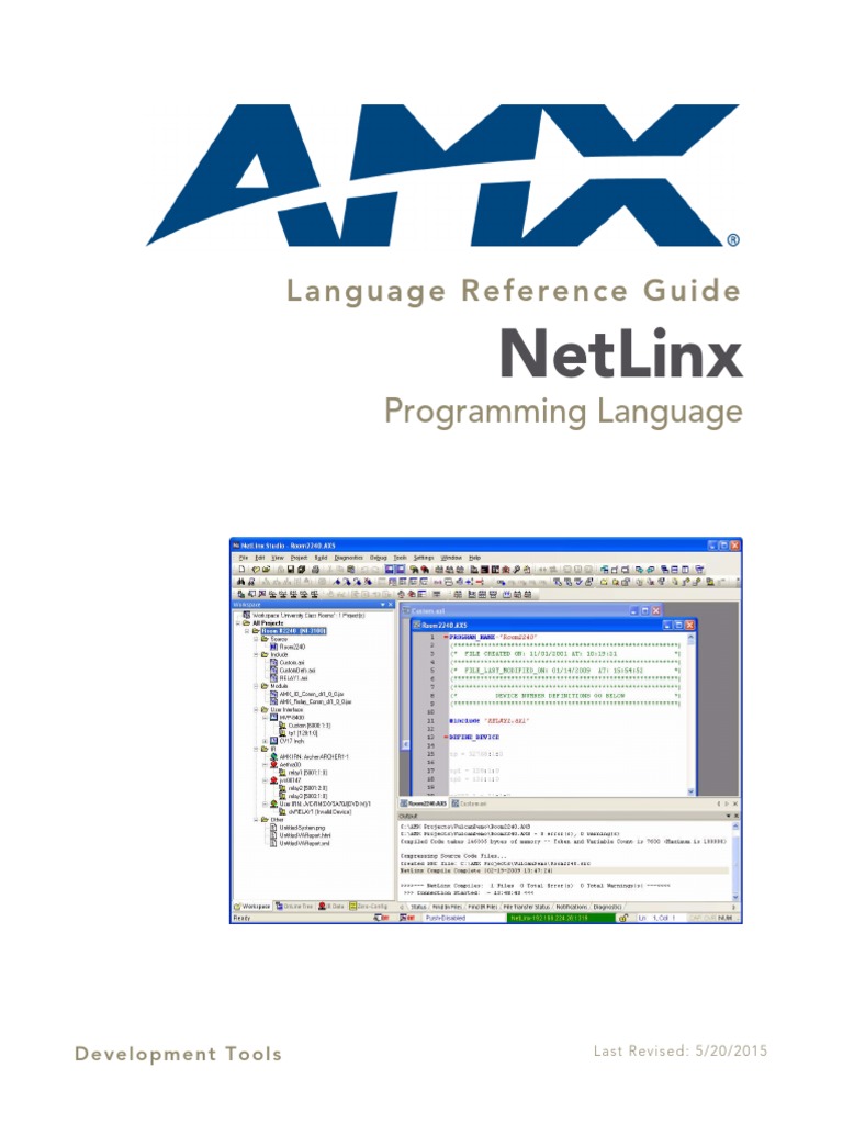 NetLinx LanguageReferenceGuide PDF | PDF | Subroutine | Control Flow NetLinx LanguageReferenceGuide PDF | PDF | Subroutine | Control Flow