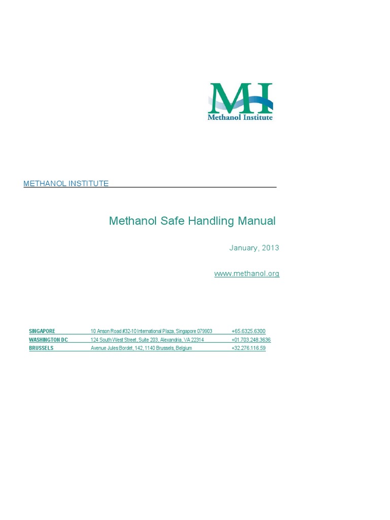 Methanol Safe Handling Manual Methanol Safe Handling Manual Final ...