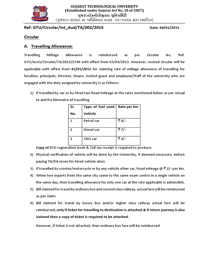 Revised_TA_DA_Rules.pdf | Fuel Economy In Automobiles | Test (Assessment)