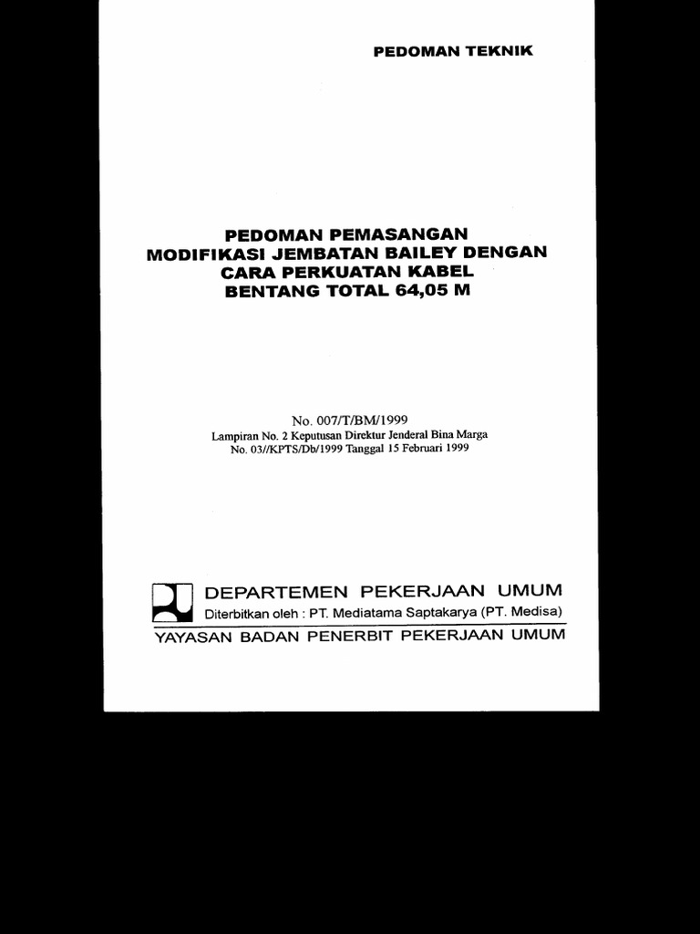 Modifikasi Jembatan Bailey PDF | PDF