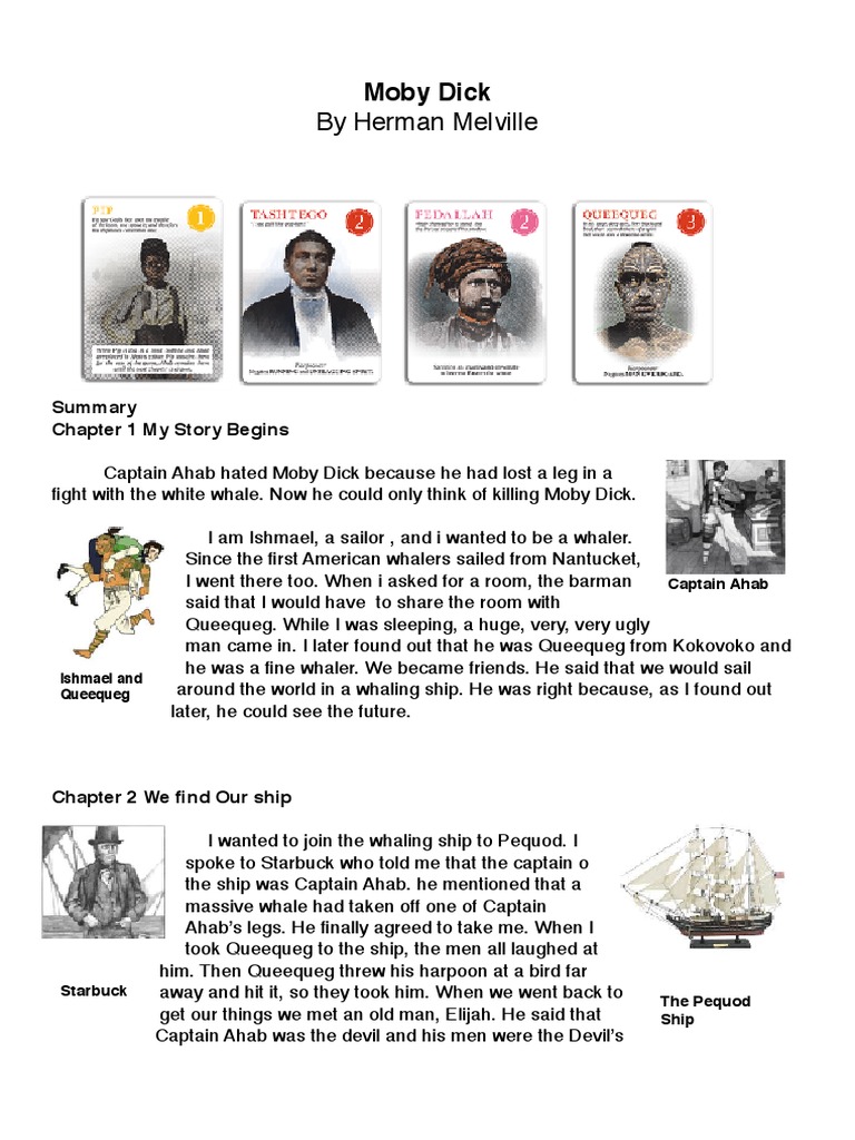 Moby Dick-Chapters Summary | PDF | Moby Dick | Captain Ahab