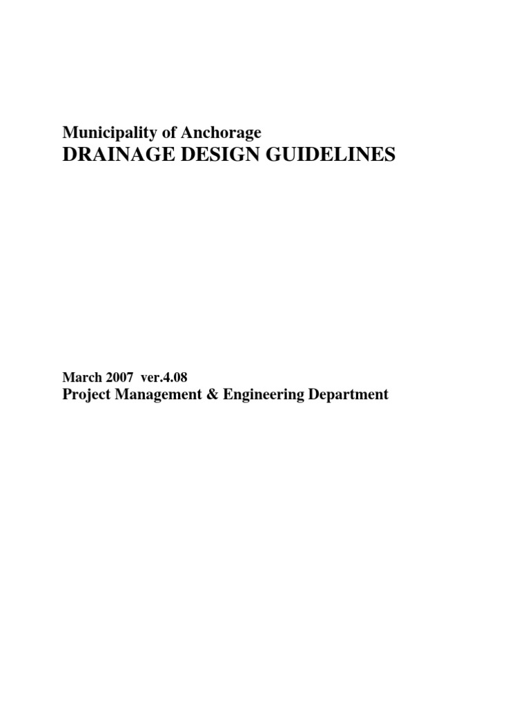 Drainage Design Guidelines | PDF | Stream | Surface Runoff